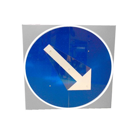 Superpil-tavla D1-D2 1200x1200mm, KBRO med ställbar pil