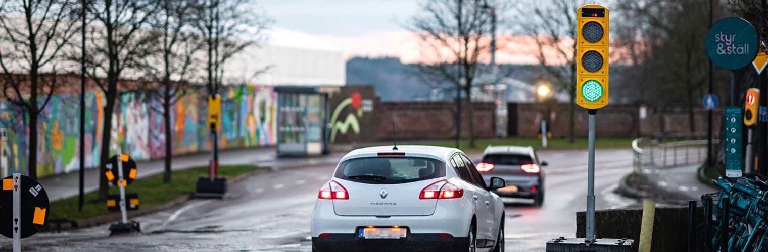 Molnstyrda Mobila Trafiksignaler